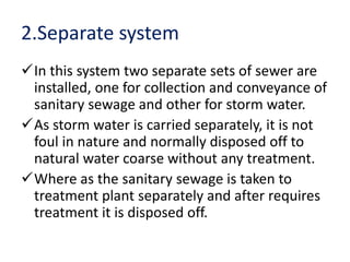SEWERAGE SYSTEMS ppt by mayank oza | PPTX
