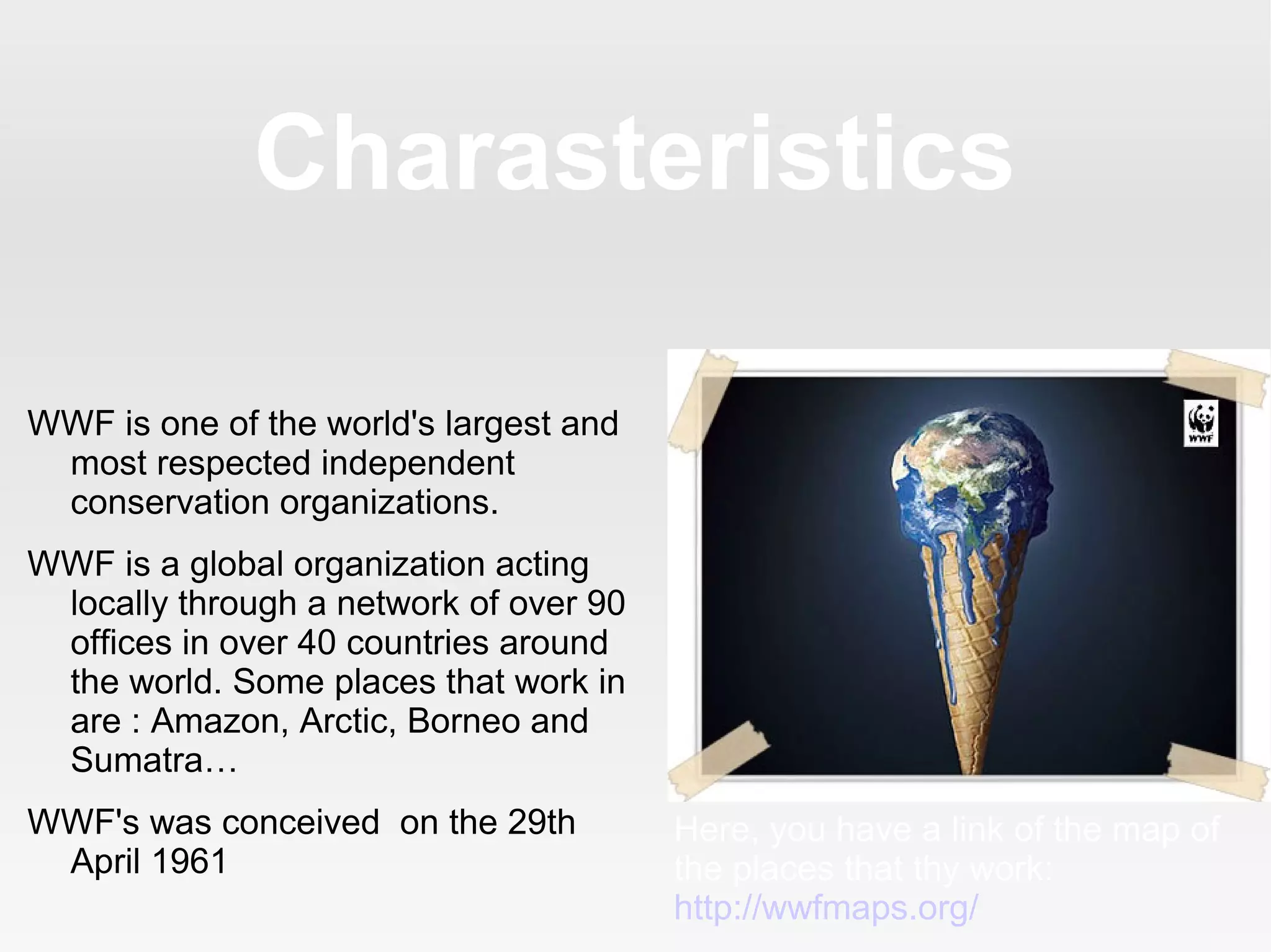 work about N.G.O. : W.W.F. By Sara and Ana | PPT | Science