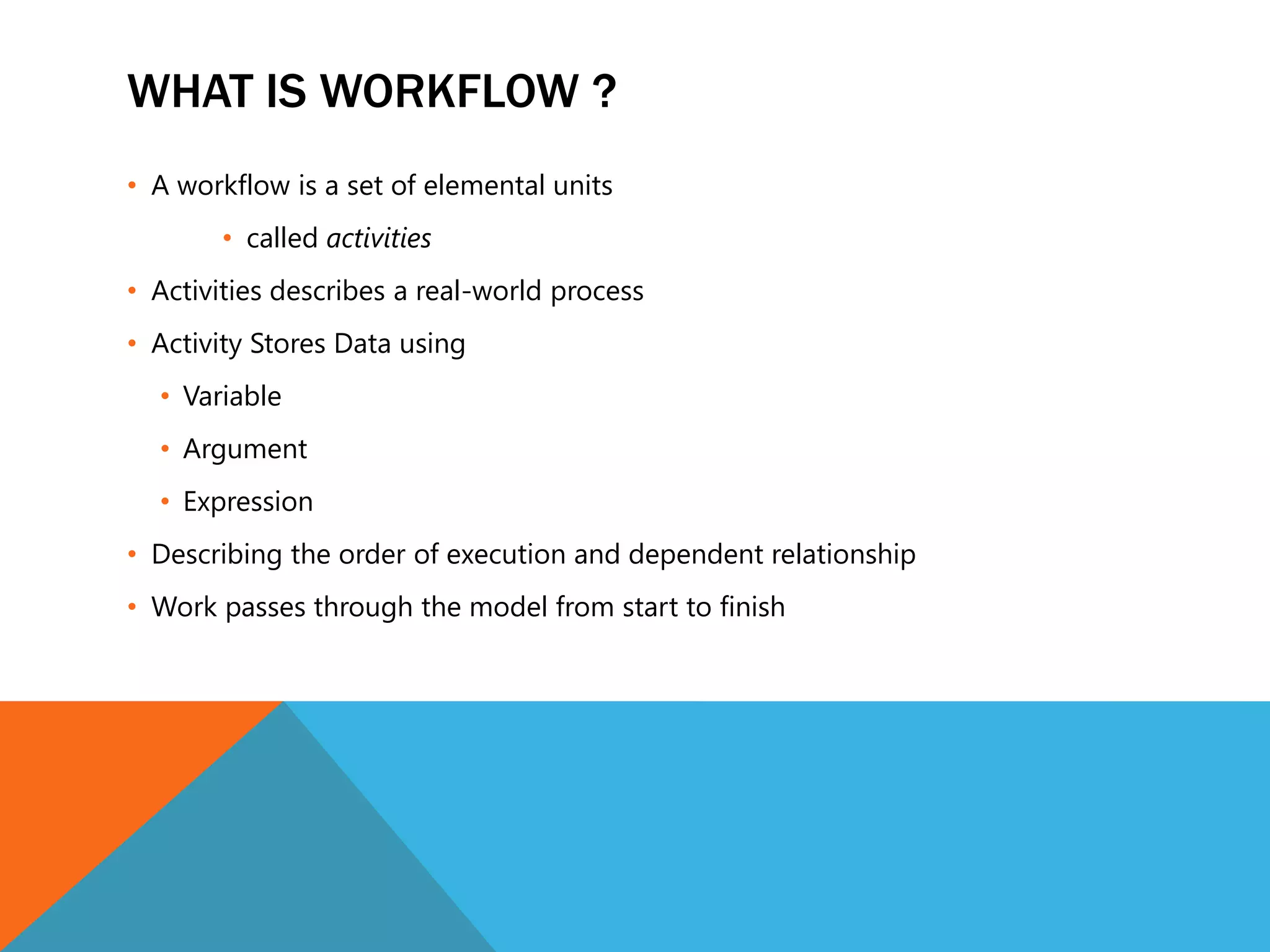 Introduction To Windows Workflow Foundation 40 Ppt 5863