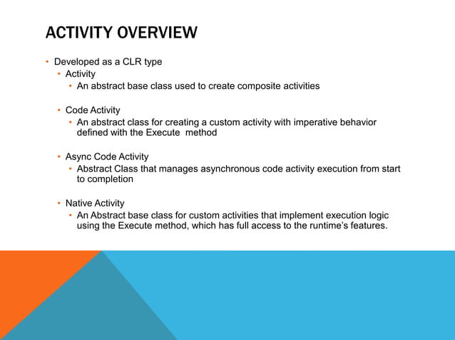 Introduction To Windows Workflow Foundation 4.0 | PPT