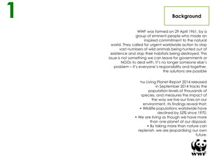 WWF Brief 'its not the same' | PPTX | Pets