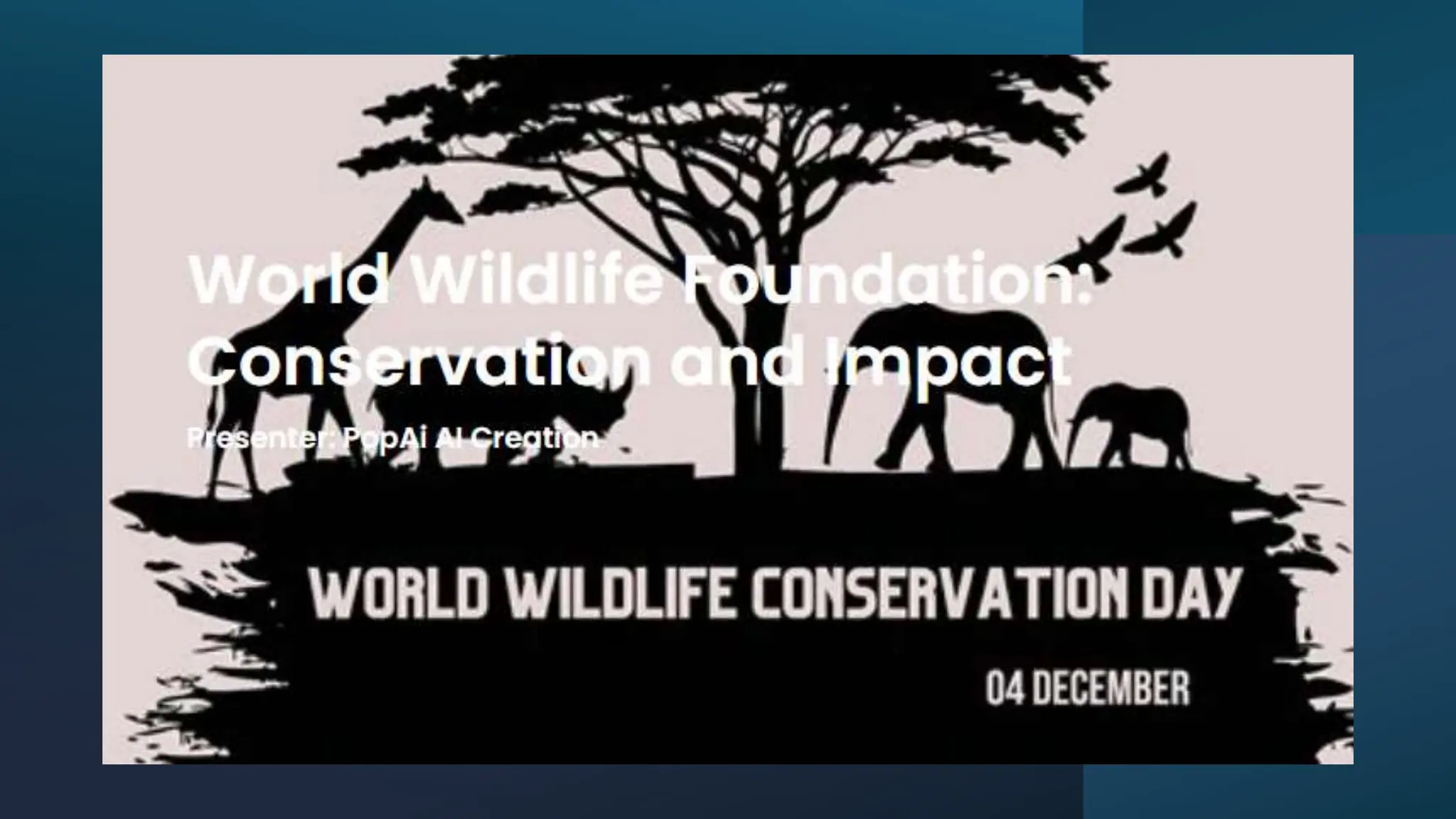 World Wildlife Fund for the conservation of nature.pptx | Large Animals ...