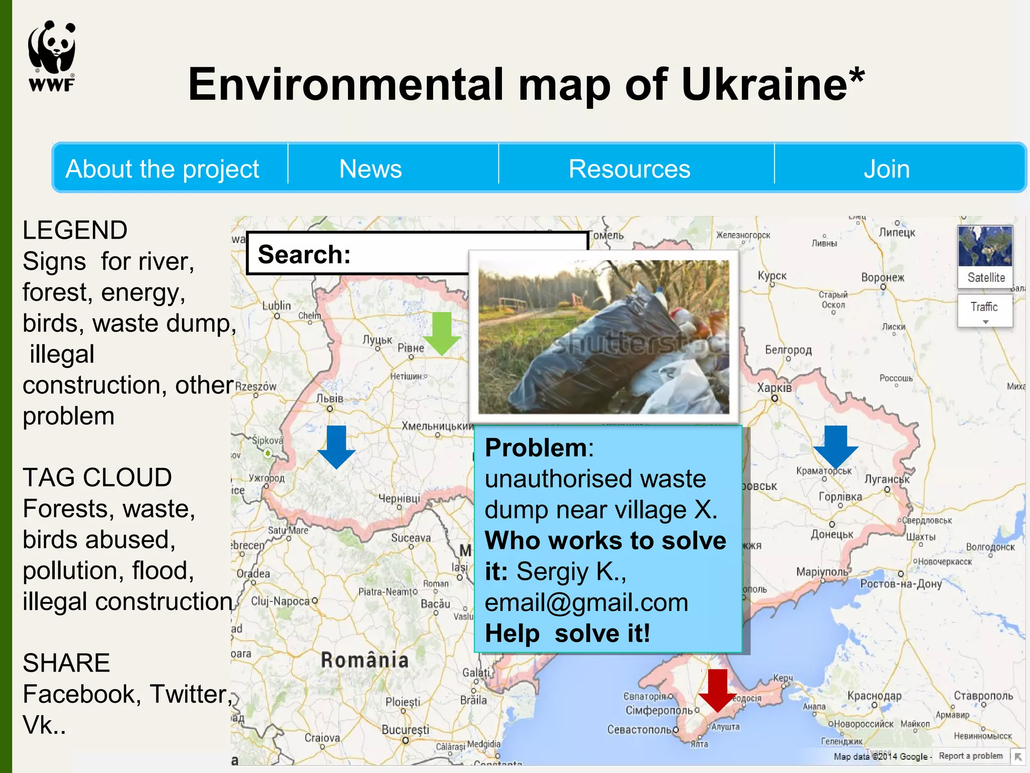 WWF Ukraine Enviromap | PPT