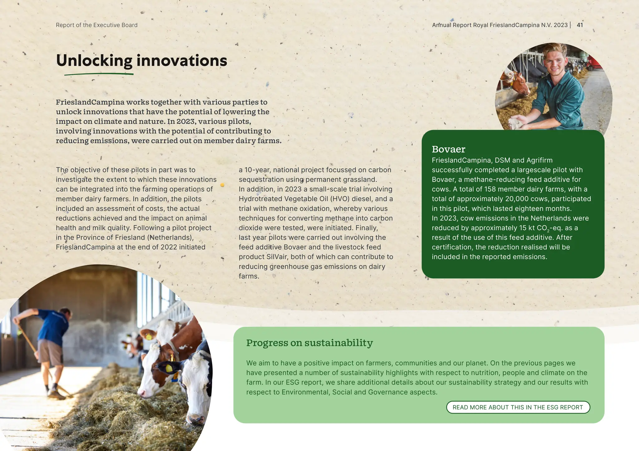FrieslandCampina Sustainability Report 2023 - Automation | PDF