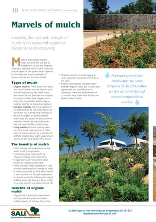 Water Wise Guide to Landscaping - South Africa | PDF