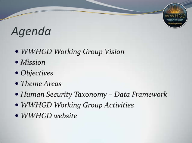 World Wide Human Geography Data Working Group | PPT