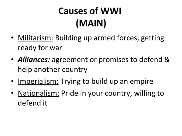 WWI | PPT