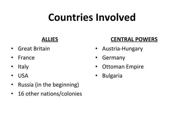 WWI | PPT