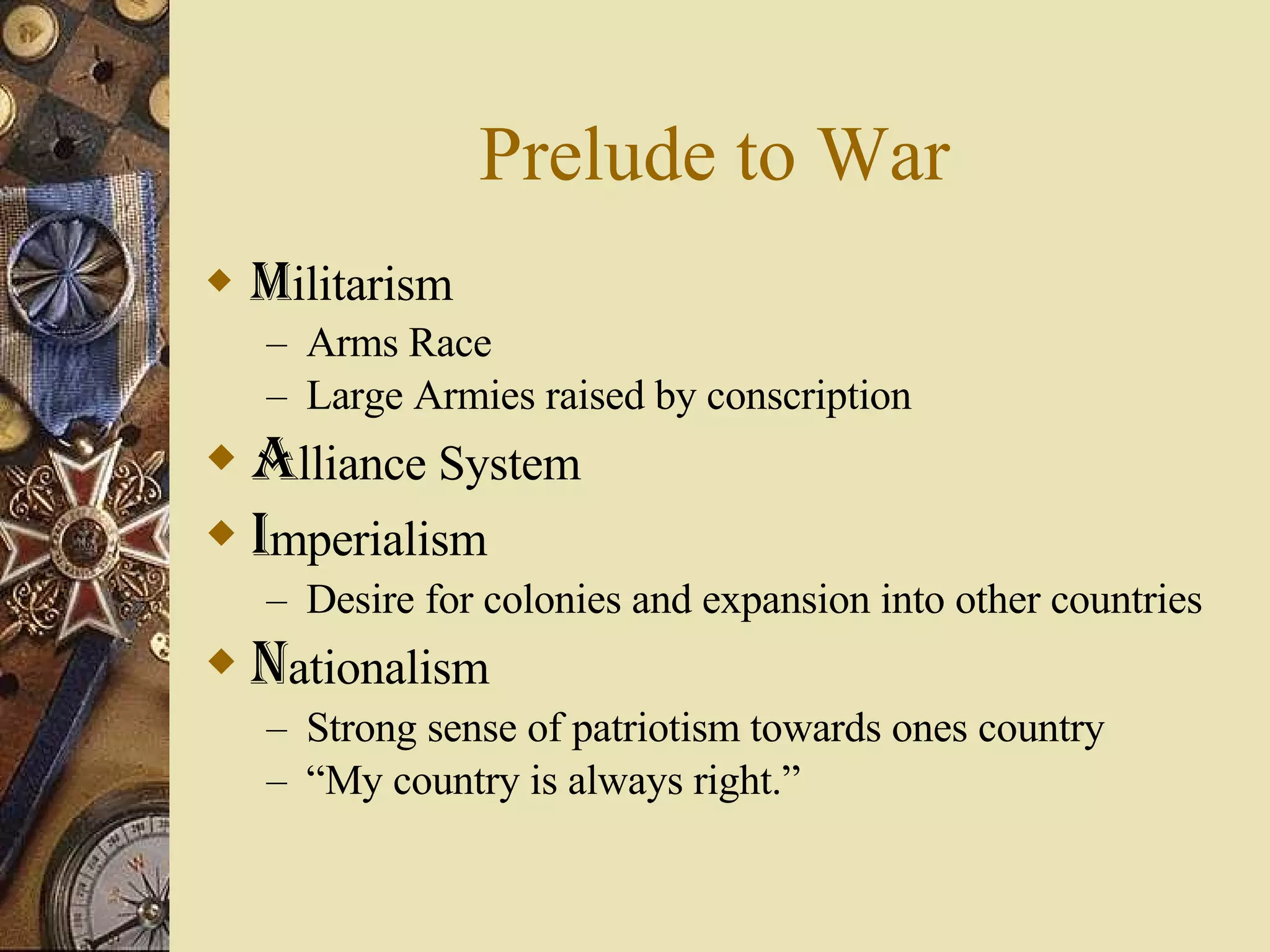 World War I notes | PPT