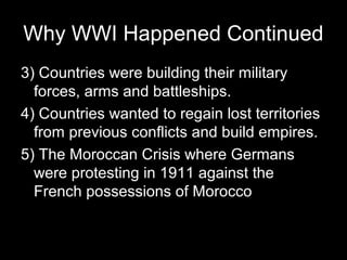 WWI | PPT | Death, Injury, or Military Conflict | Sensitive Topics