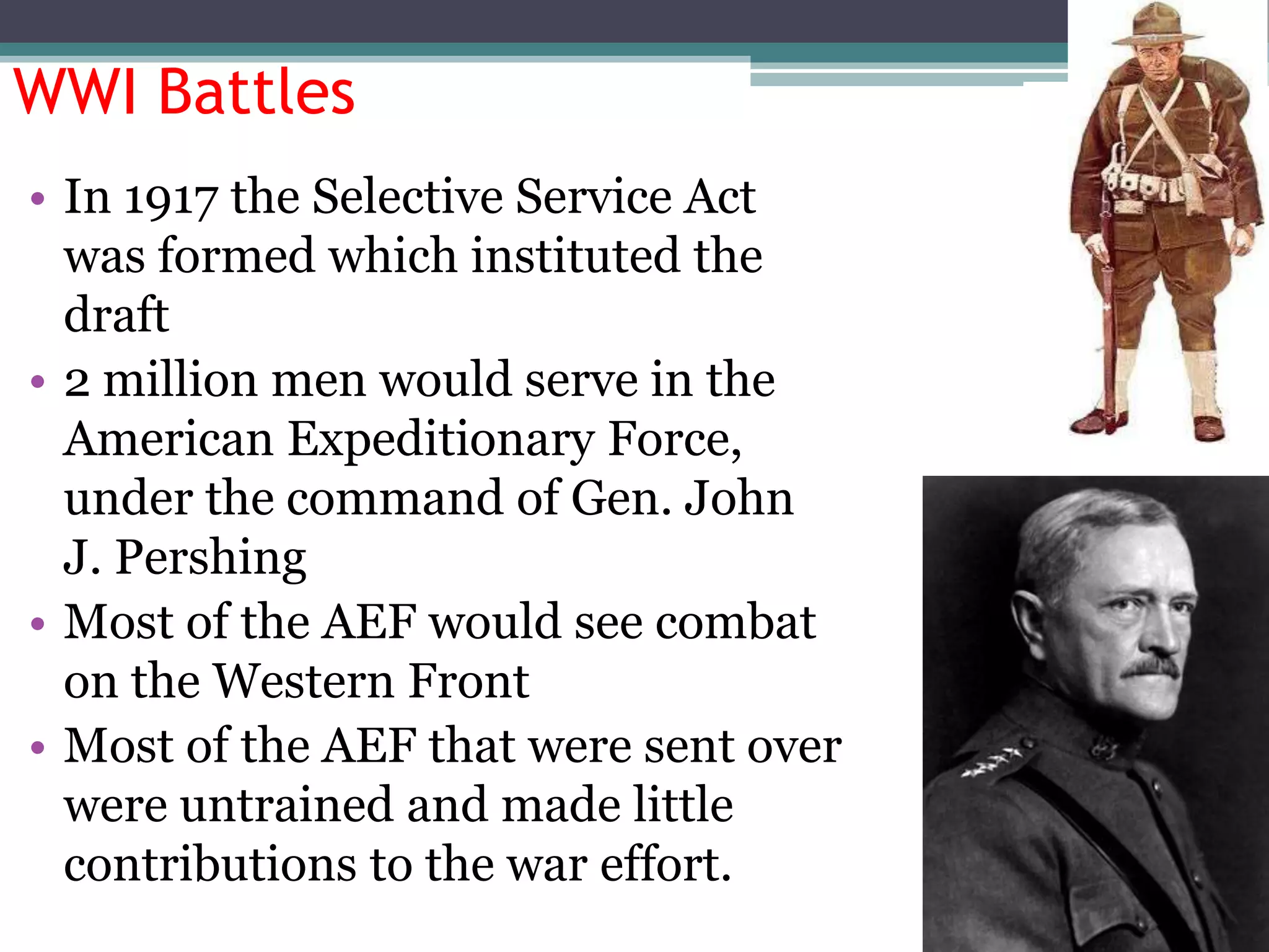 US Invovlement in World War I | PPTX