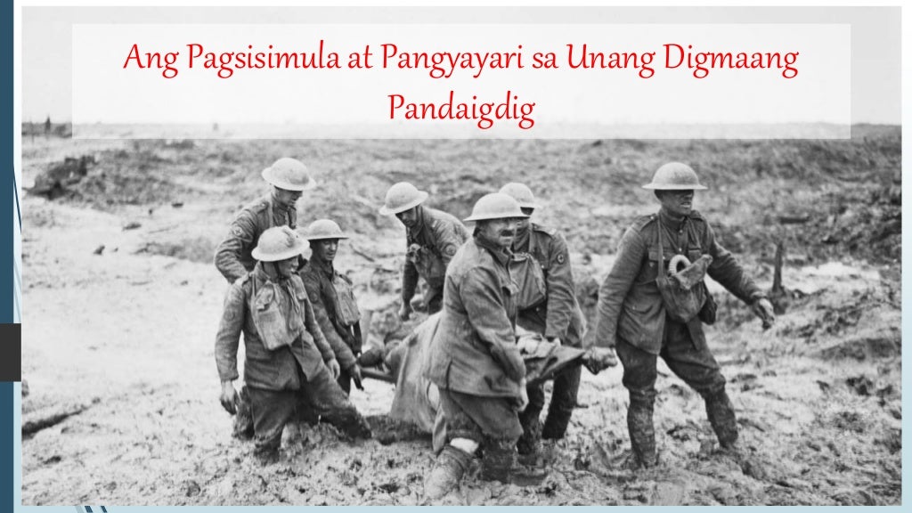 Mga pangyayari sa Unang digmaang pandaigdig