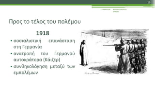Α΄ Παγκόσμιος Πόλεμος (1914-1918) | PPSX