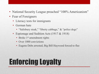 WWI Homefront | PPTX