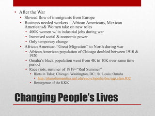 WWI Homefront | PPTX