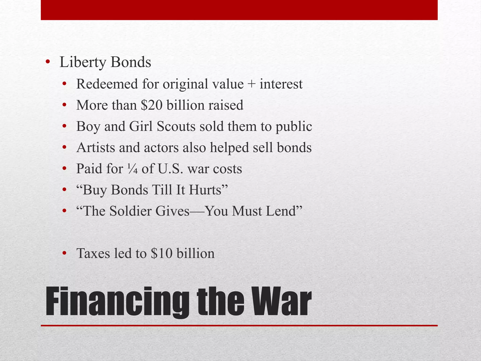 WWI on the American Homefront | PPT
