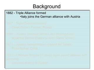 Short Term Causes of World War I | PPT