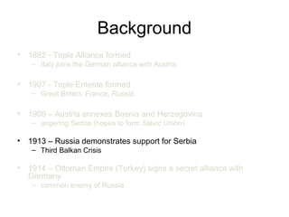 Short Term Causes of World War I | PPT