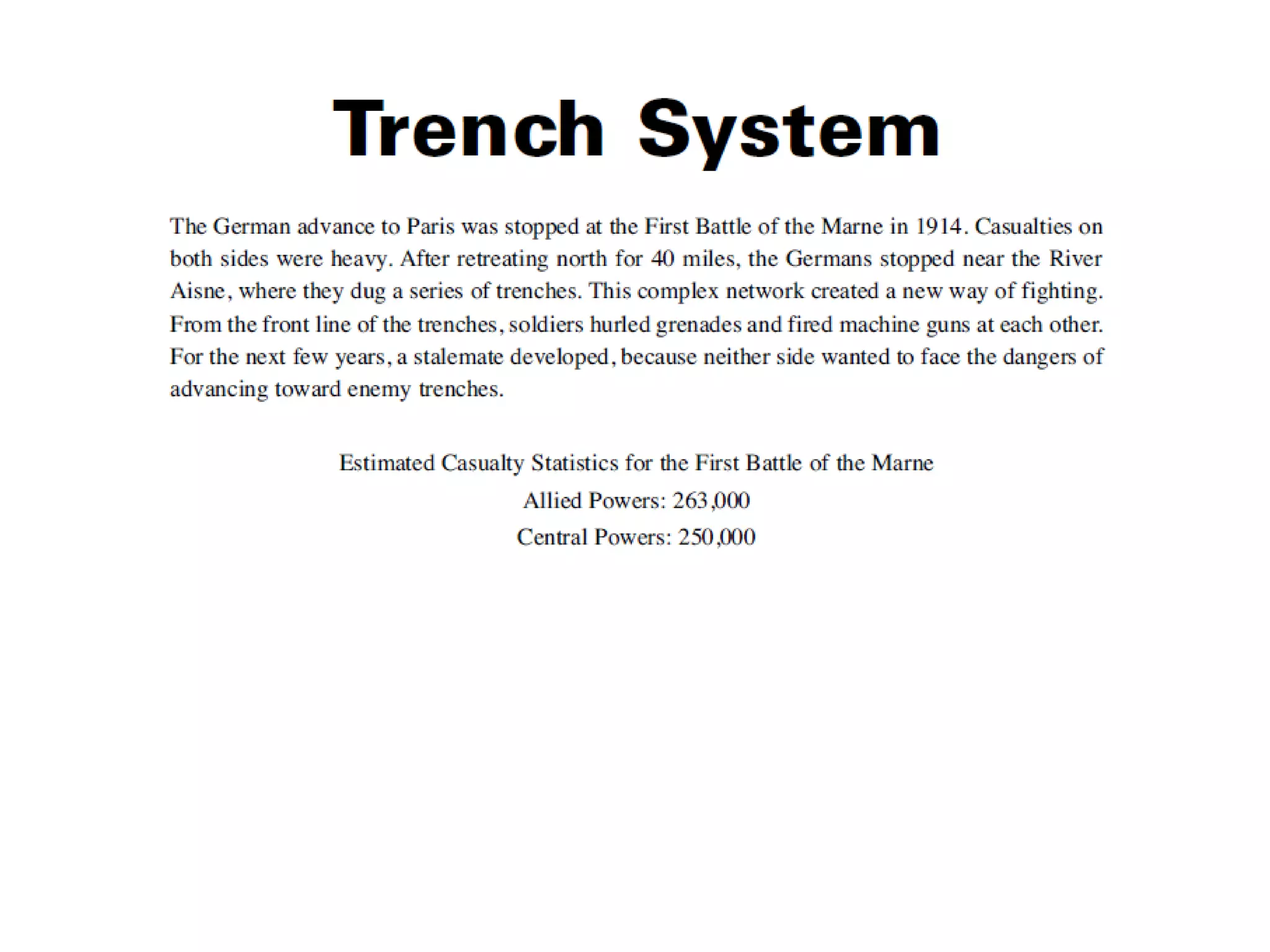 WWI - Weapons and Trench Warfare | PPT