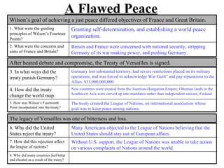 WWI 7 Flawed Peace WS Overview | PPT