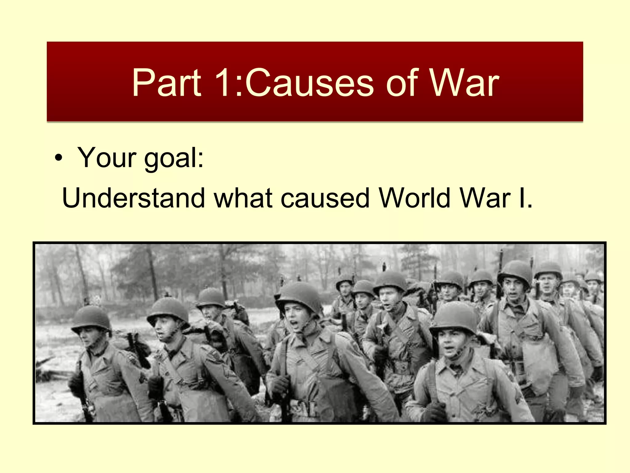 World War I Slideshow Part One | PPTX