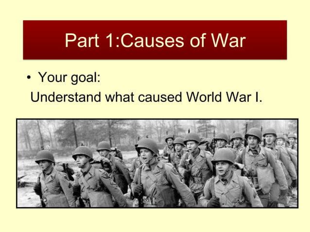 World War I Slideshow Part One | PPTX