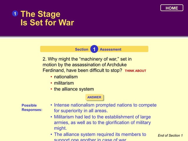 World War I Slideshow Part One | PPTX