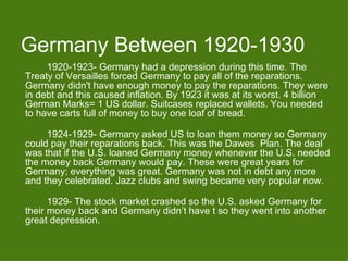World War 1 and its Impact on Germany | PPT