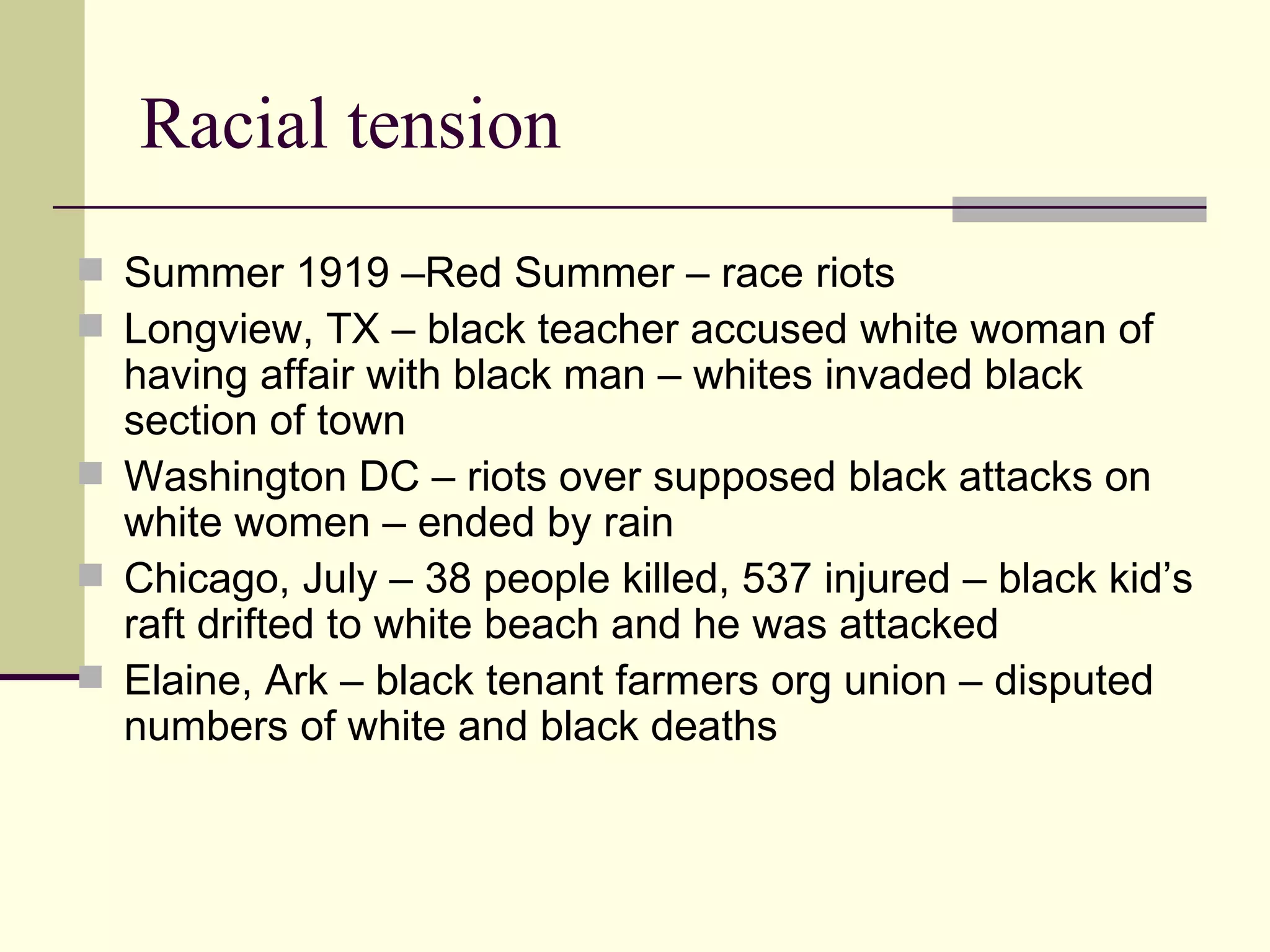 WWI and the aftermath | PPT