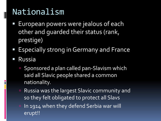 World History - WWI causes | PPT | Death, Injury, or Military Conflict ...