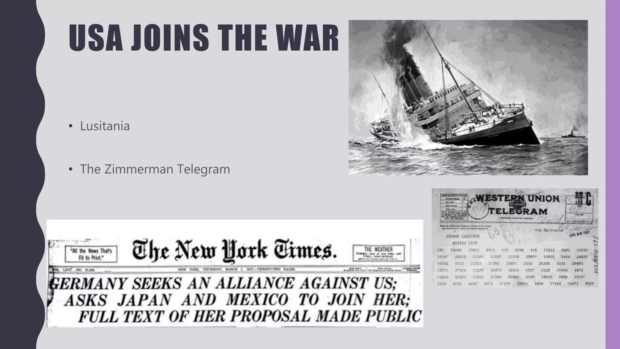 WWI development | PPTX