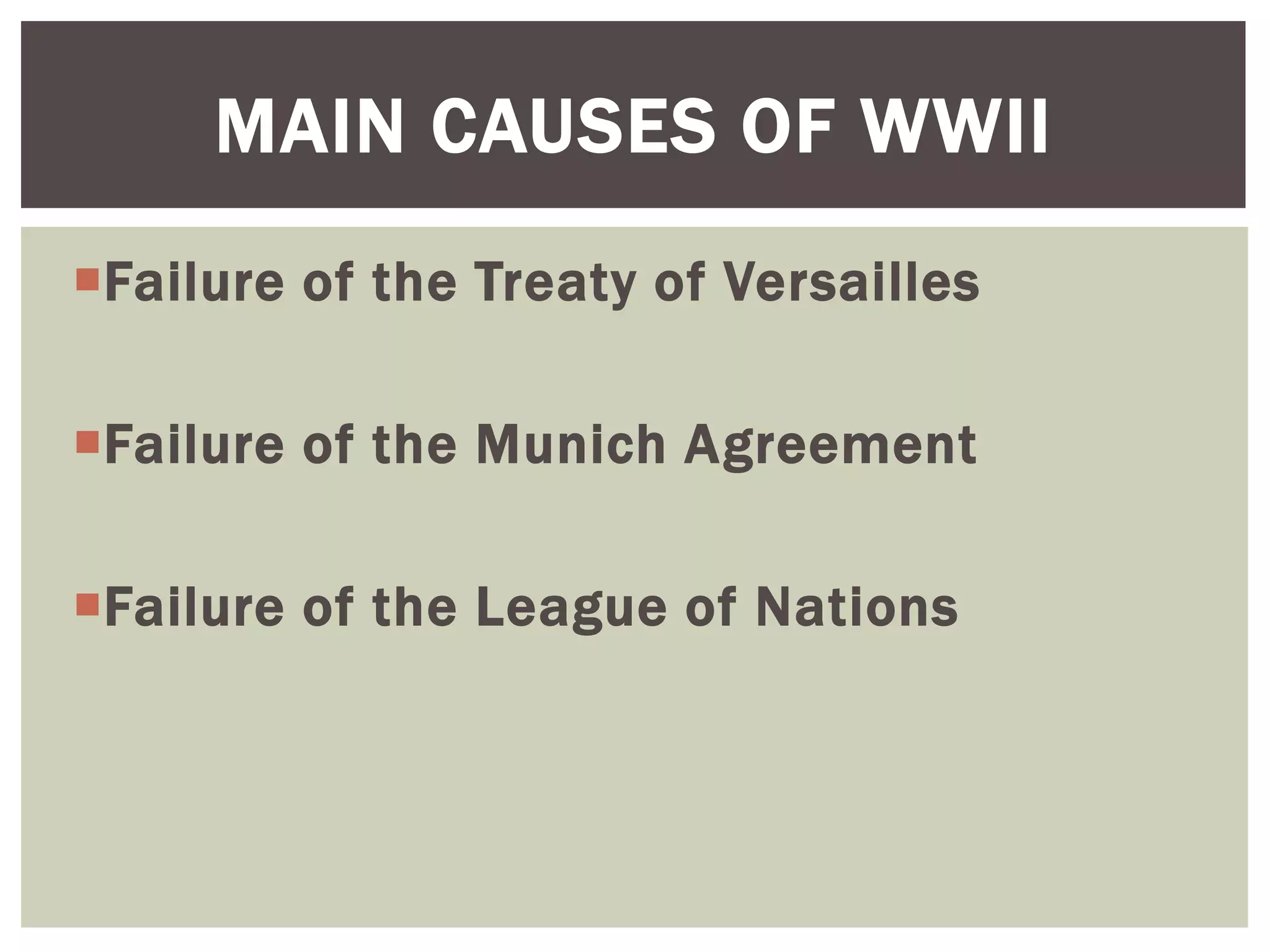 WWII: Causes and Impacts | PPTX