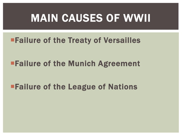 WWII: Causes and Impacts | PPTX