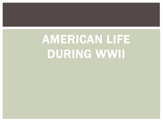 WWII: Causes and Impacts | PPTX