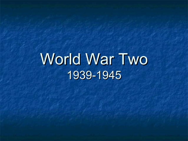 WWII | PPT