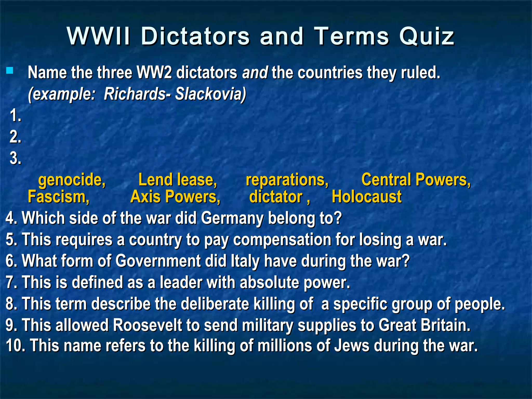 WWII | PPT
