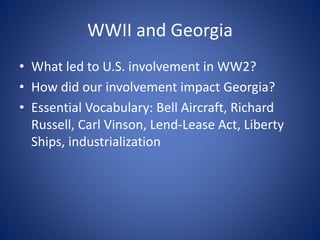 World War II and Georgia | PPTX