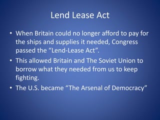 Lend Lease Act Definition