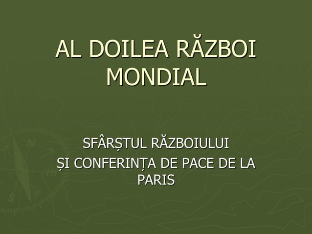 Al doilea razboi mondial. Prezentare ppt | PPT