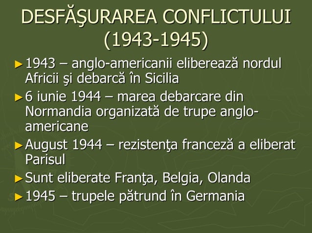 Al doilea razboi mondial. Prezentare ppt | PPT