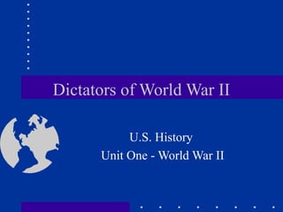 WWII Dictators | PPT