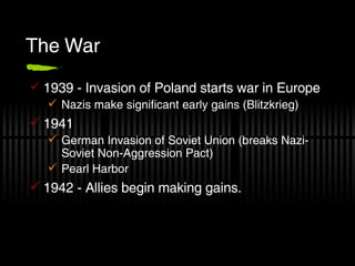WWII / Holocaust Overview | PPT