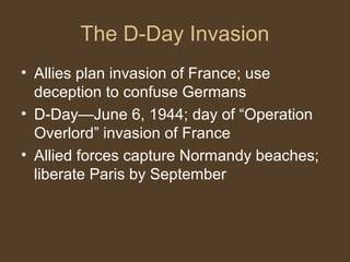 Wwii allied victory | PPT