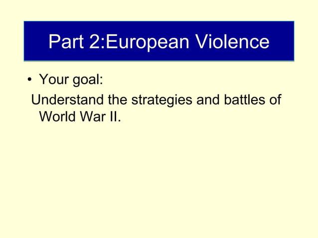 World War II Slideshow Part Two | PPT
