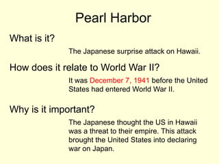World War II Slideshow Part Three | PPTX