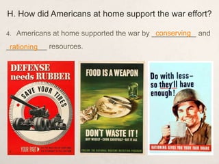 Wwii home front presentation h l | PPTX