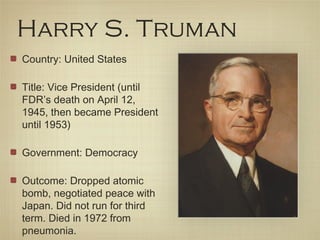 WWII intro and leaders | PPT