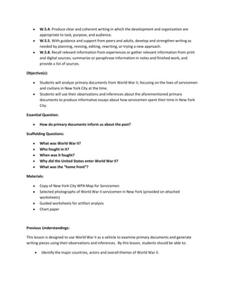 WW2 Lesson -Luciano D'Orazio | DOCX