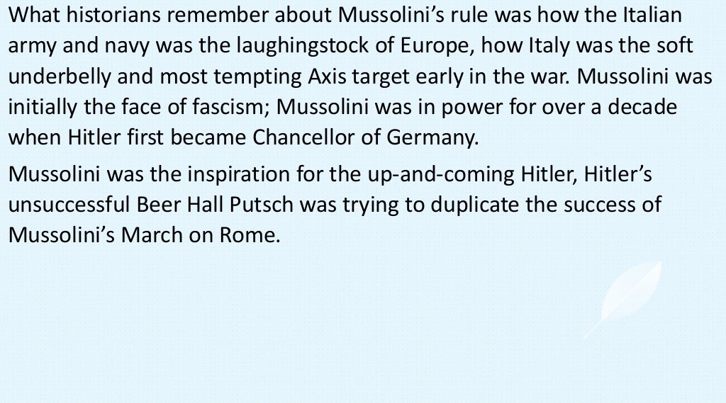 WWII Lessons: Can We Compare Trump to Mussolini and Hitler? On Filling ...
