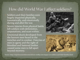 Wwi impact | PPT